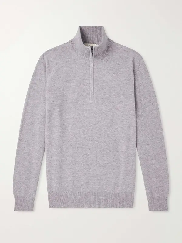 Altea Virgin Wool Half-zip Sweater