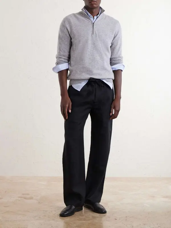 Altea Virgin Wool Half-zip Sweater