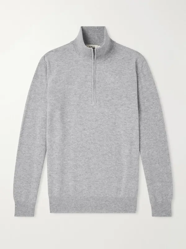 Altea Virgin Wool Half-zip Sweater
