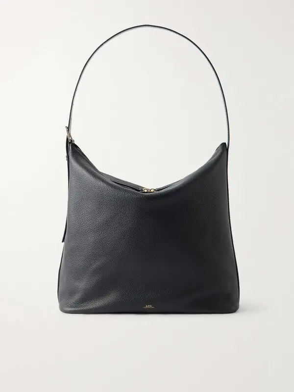 A.p.c. Vera Maxi Full-grain Leather Tote Bag