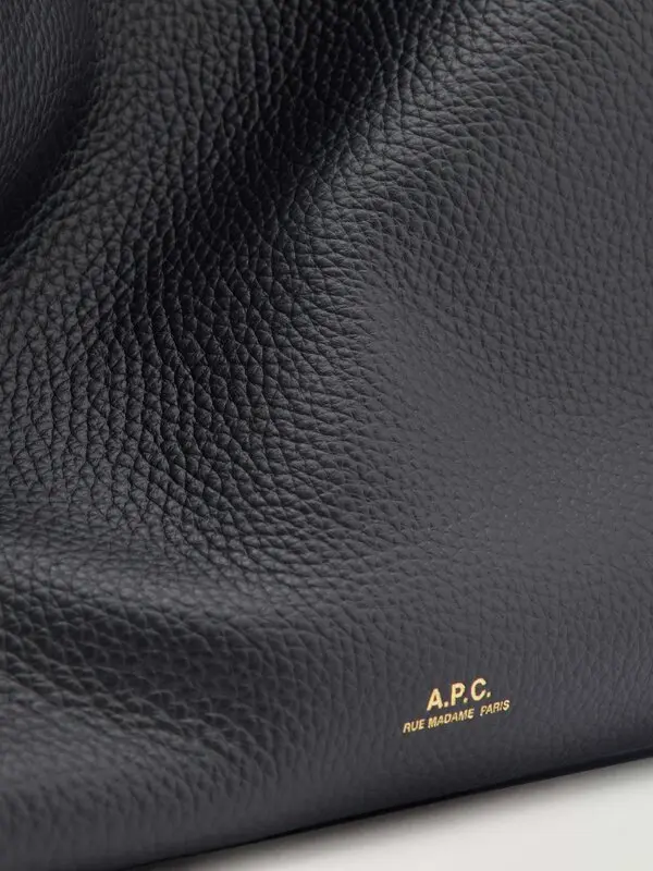A.p.c. Vera Maxi Full-grain Leather Tote Bag