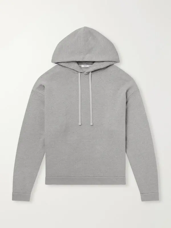 AGOLDE Salford Cotton-blend Jersey Hoodie - Gray
