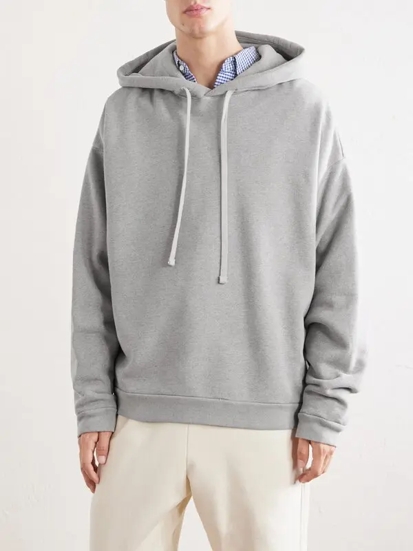 AGOLDE Salford Cotton-blend Jersey Hoodie - Gray
