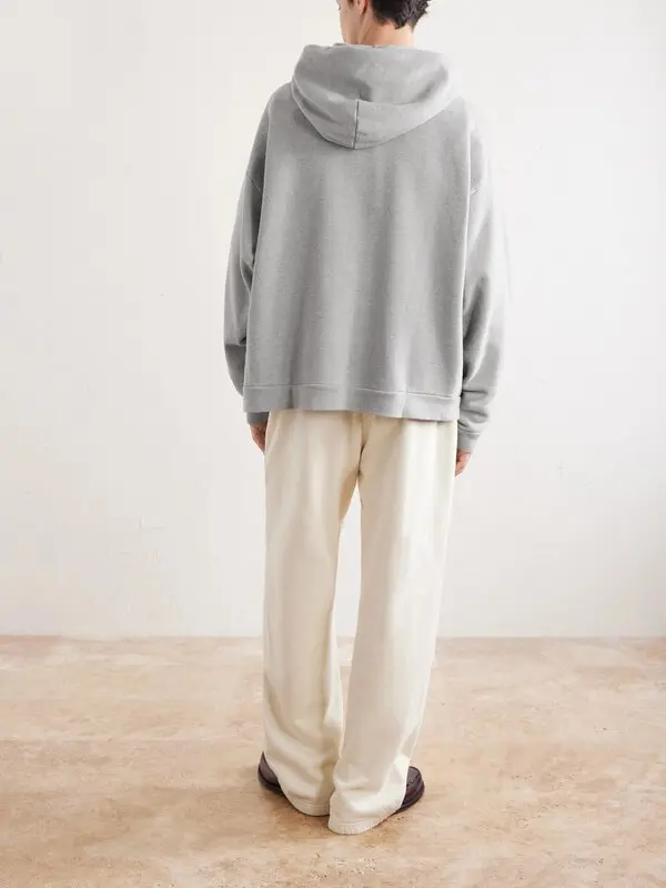 AGOLDE Salford Cotton-blend Jersey Hoodie - Gray