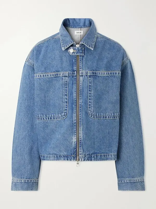 AGOLDE Croydon Panelled Denim Jacket - Blue