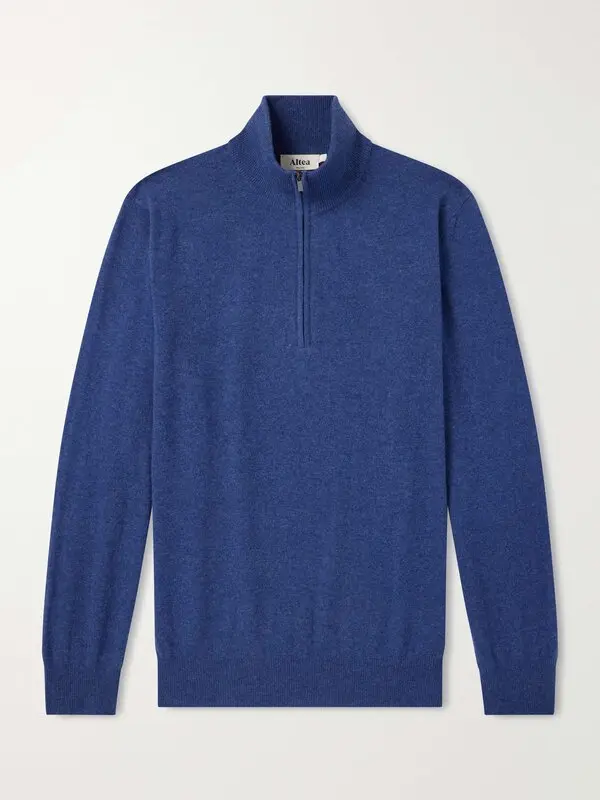 Altea Virgin Wool Half-zip Sweater