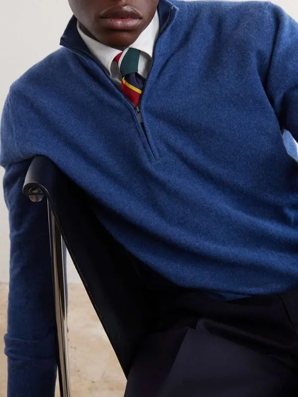 Altea Virgin Wool Half-zip Sweater