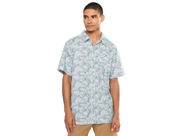 Columbia Pfg Super Slack Tide Camp Shirt Clothing Dockside Roosters - Blue