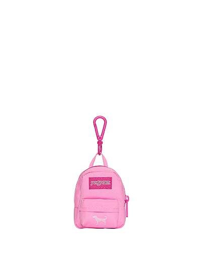 Pink X Jansport Mini Break Bag Charm - Print