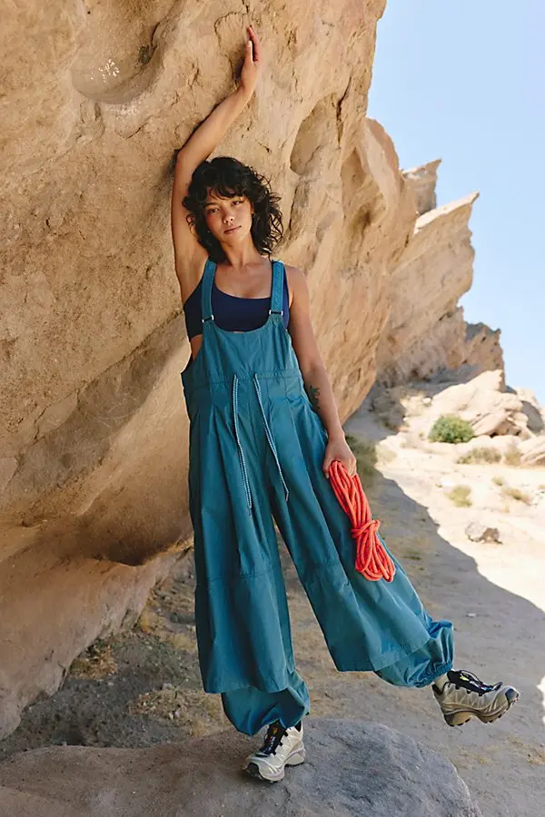 Free People Creekstone Bib Overalls - Riptide