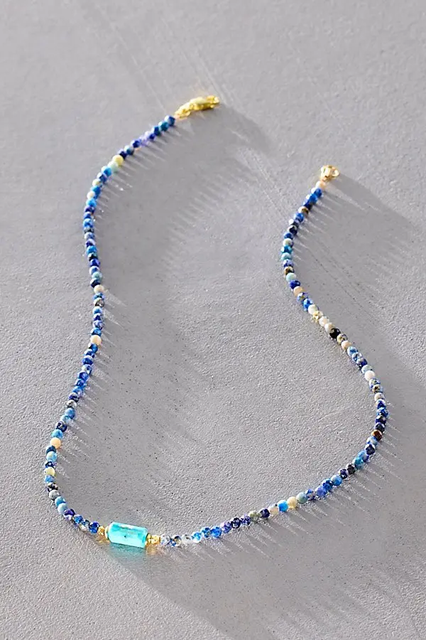 ROBINDIRA UNSWORTH Astrid Collar Necklace - Blue