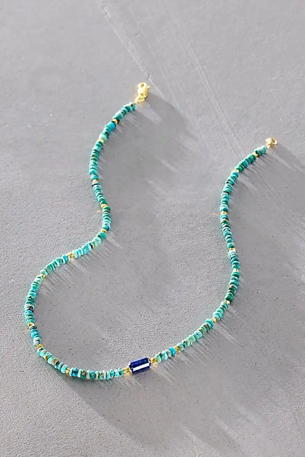 ROBINDIRA UNSWORTH Elle Collar Necklace - Turquoise