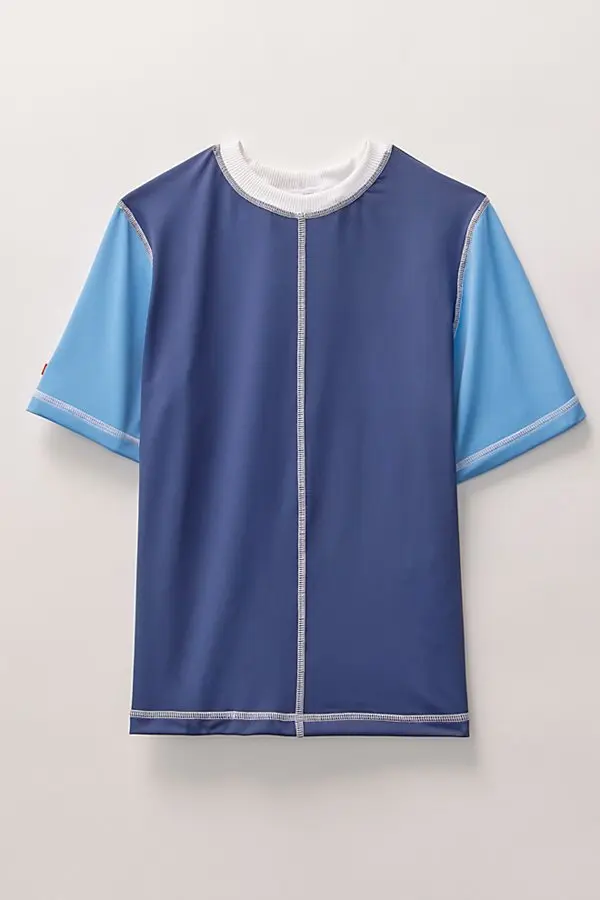 RASHI WORLD Short Sleeve Cropped Rash Guard