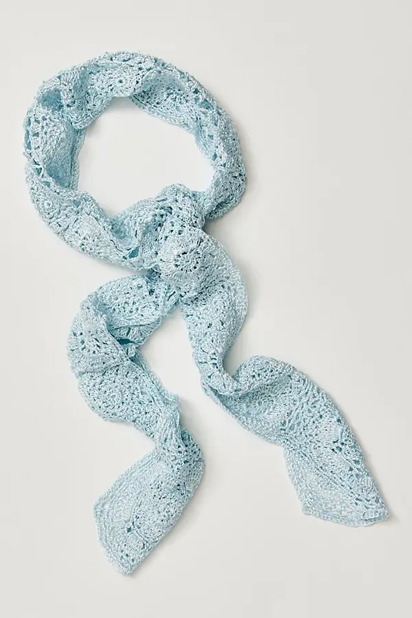 Free People Ines Soft Headband - Powdered Blue