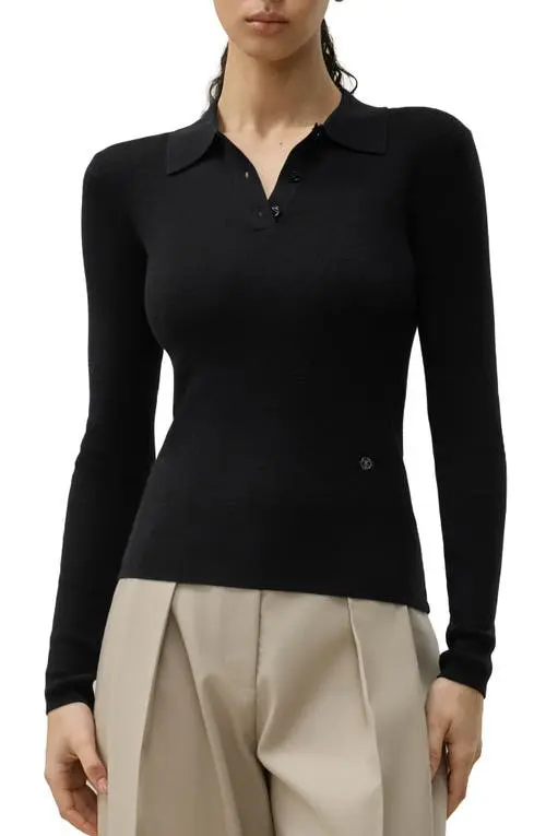 Lilysilk Silk-cashmere Polo - Black