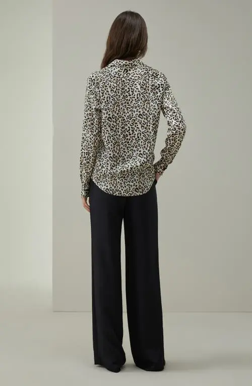 Lilysilk Leopard Print Silk Shirt