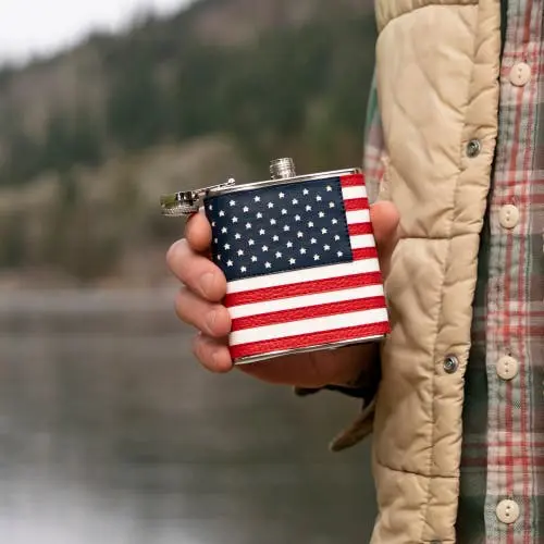 FOSTER & RYE American Flag Flask