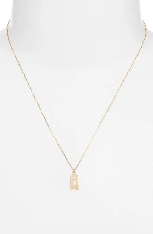 SET & STONES Birth Flower Pendant Necklace