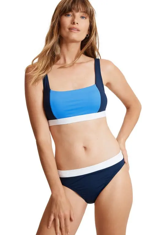 Tommy Bahama Sanibelle Colorblock Square Neck Bikini Top