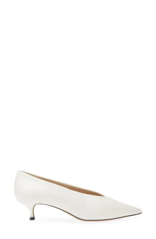 Le Monde Beryl Babouche Kitten Heel Pointed Toe Pump