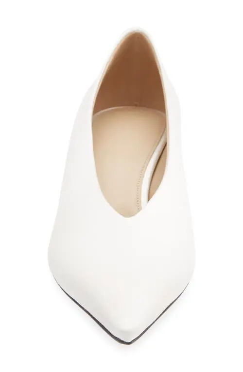 Le Monde Beryl Babouche Kitten Heel Pointed Toe Pump