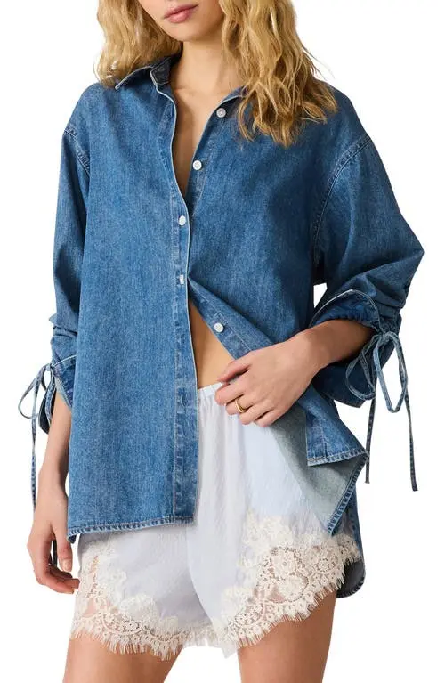 Steve Madden Merrit Denim Button-up Shirt
