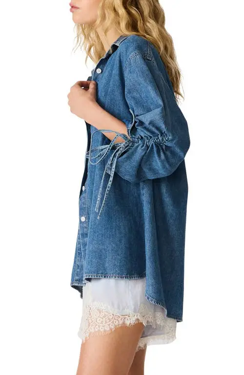Steve Madden Merrit Denim Button-up Shirt