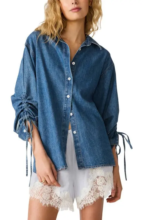 Steve Madden Merrit Denim Button-up Shirt