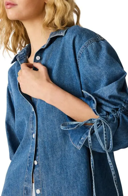 Steve Madden Merrit Denim Button-up Shirt