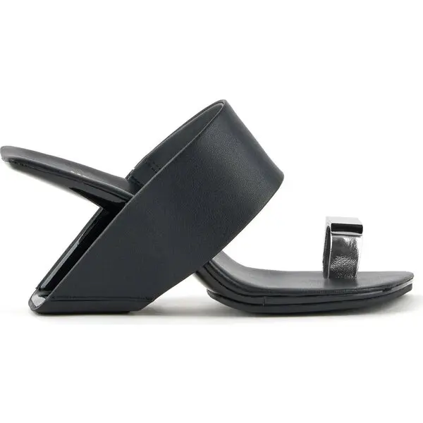 United Nude Loop Toe Sandals - Cube Ring Black