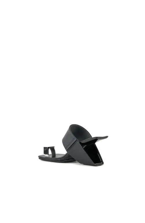 United Nude Loop Toe Sandals - Cube Ring Black