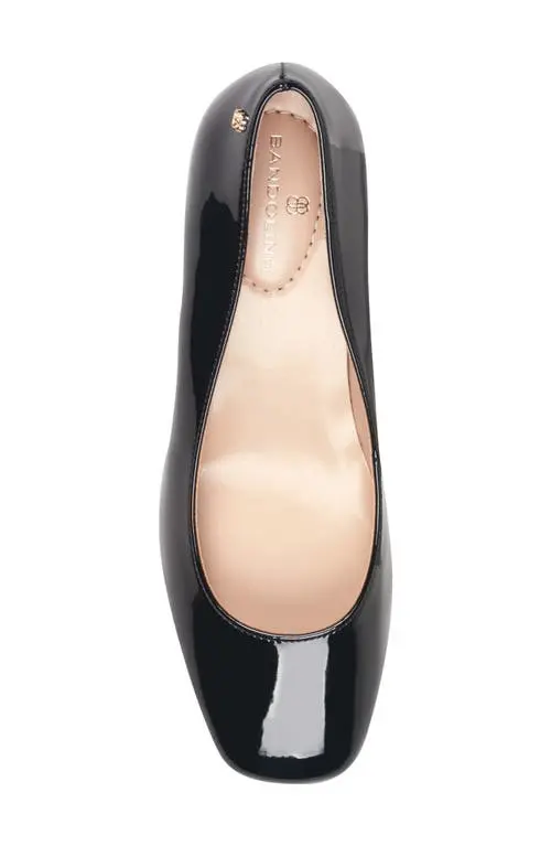 Bandolino Caser Pump With Block Heel - Black Gloss