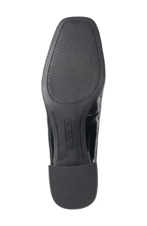 Bandolino Caser Pump With Block Heel - Black Gloss