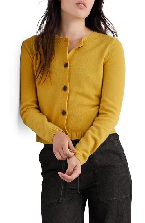 SEASALT CORNWALL Tern Tide Merino Wool Blend Cardigan - Siskin
