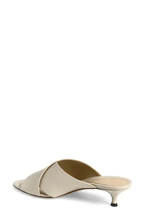 Le Monde Beryl Luca Kitten Heel Slide Sandal - Ivory