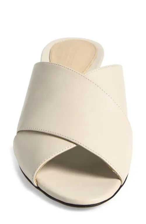 Le Monde Beryl Luca Kitten Heel Slide Sandal - Ivory