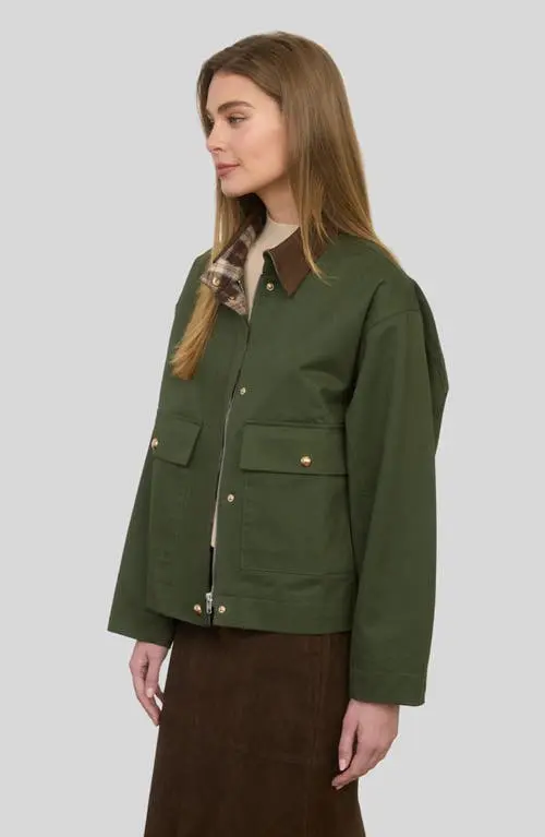 ZOE AND CLAIRE Cotton Utility Jacket