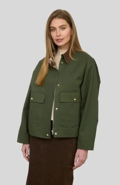 ZOE AND CLAIRE Cotton Utility Jacket