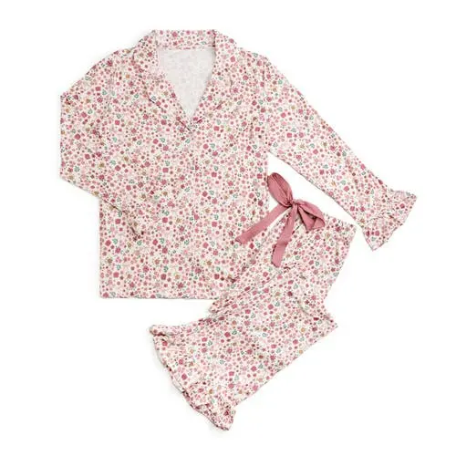 SWEET WINK Berry Floral Lounge Set - Mauve
