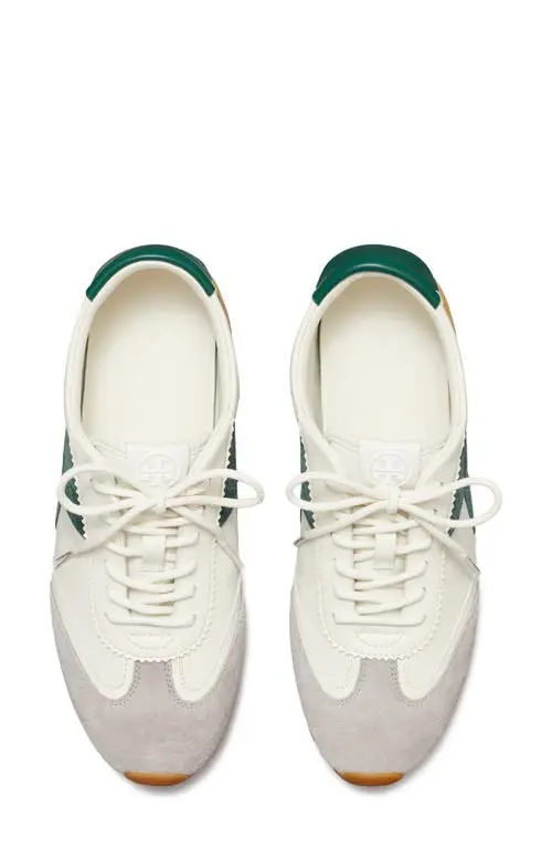 Tory Burch Hank Field Sneaker - Cream/malachite/grey