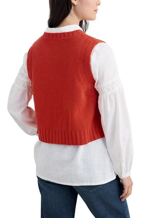 SEASALT CORNWALL Merino Wool Blend Sweater Vest