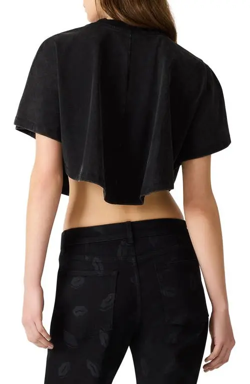 Steve Madden Callum Embellished Floral Graphic Top