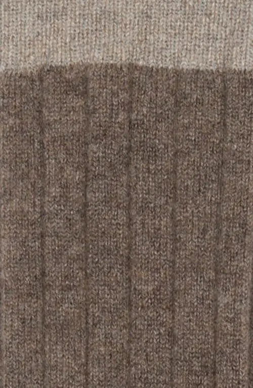 Johnstons Of Elgin Ainsley Cashmere Blend Knee Socks - Pebble