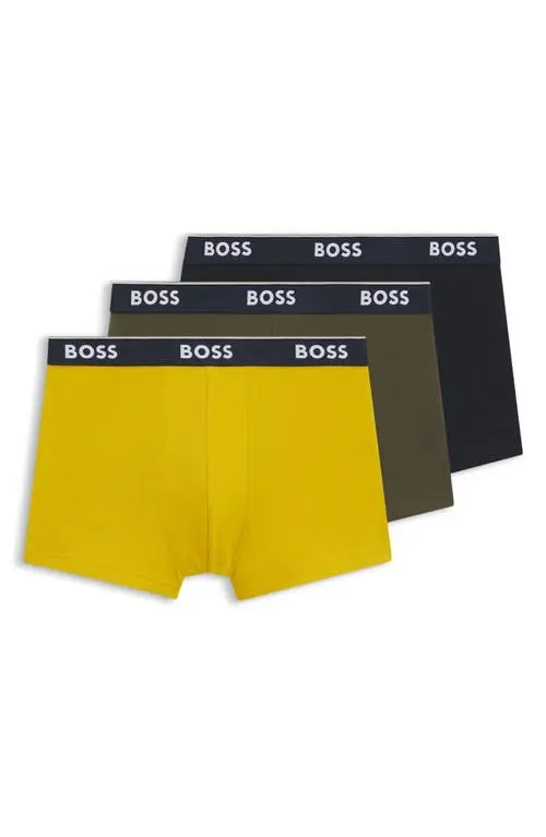 BOSS 3-pack Trunks - Open Green
