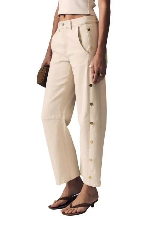 LE JEAN Frankie Studded Barrel Leg Jeans