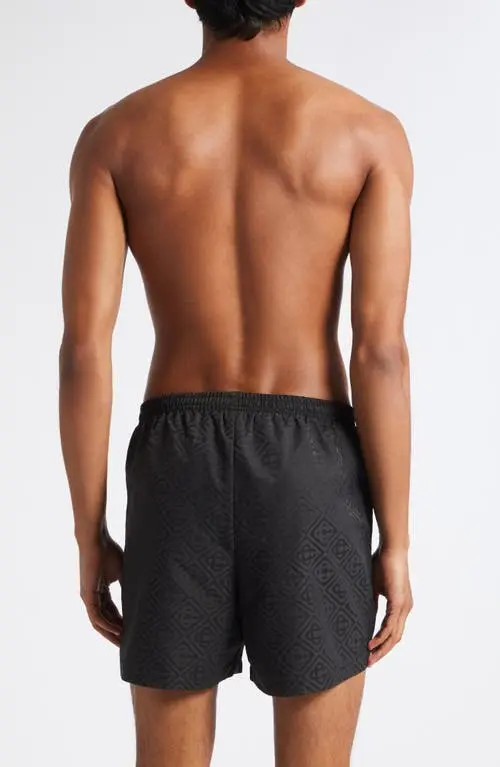 Casablanca Diamond Logo Jacquard Swim Trunks