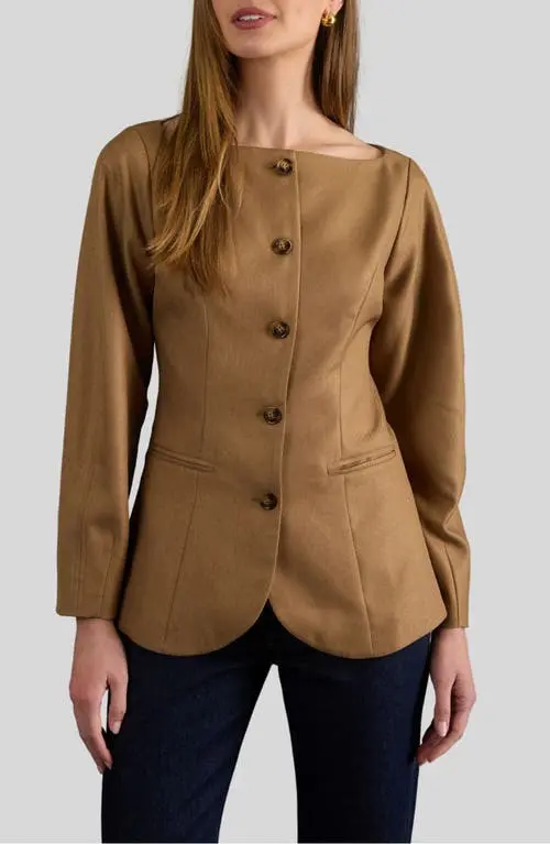 ZOE AND CLAIRE Bateau Neck Jacket