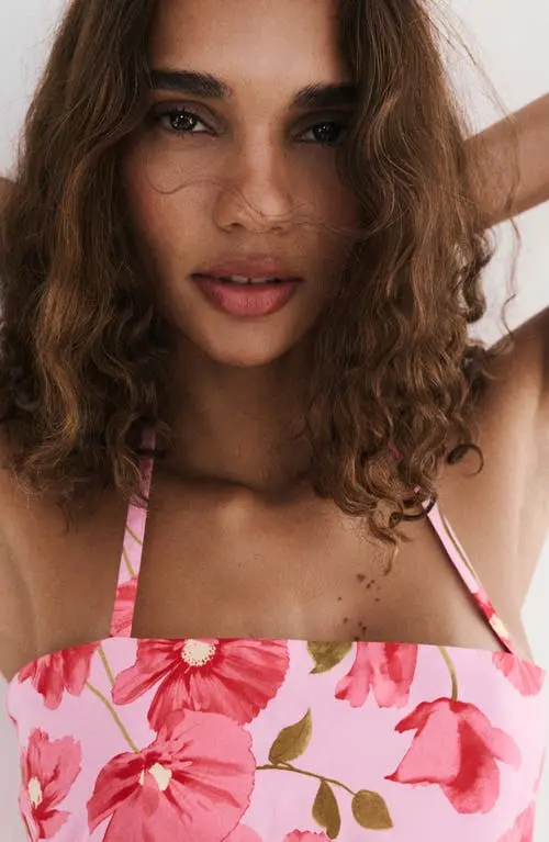 Mango Floral Halter Neck Top
