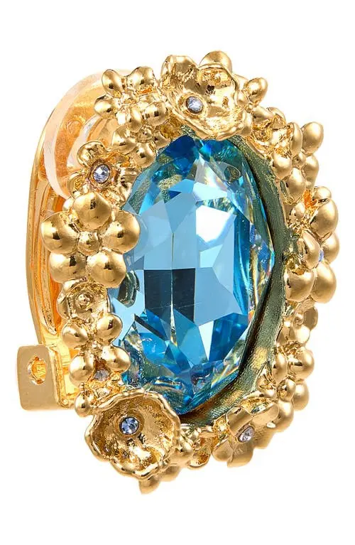 Oscar De La Renta Oval Medallion Stud Earrings