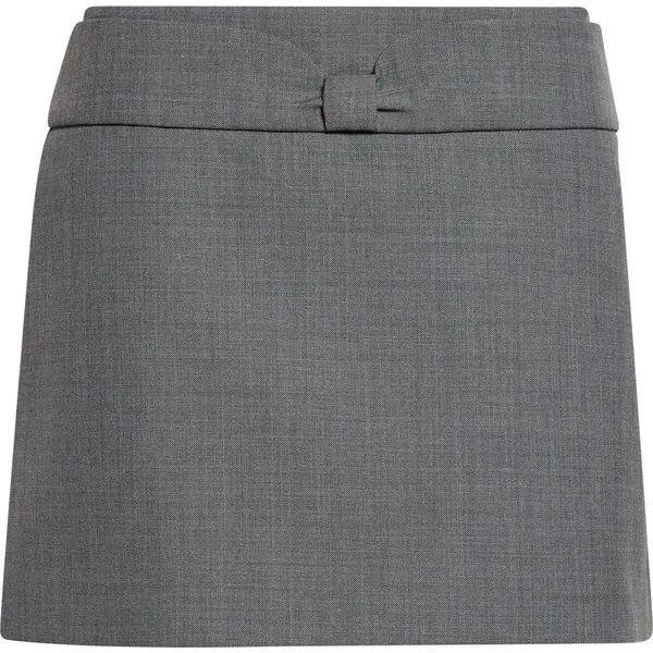 SHUSHU/TONG Bow Low Rise Miniskirt